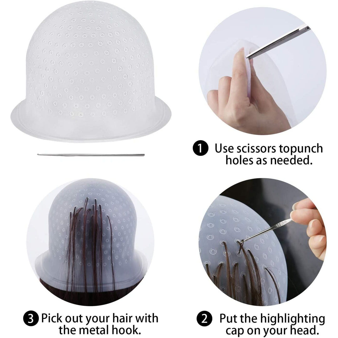 Hair Coloring Highlighting Cap With Coloring Hair Hook - IZZAT DAOUK SA ...